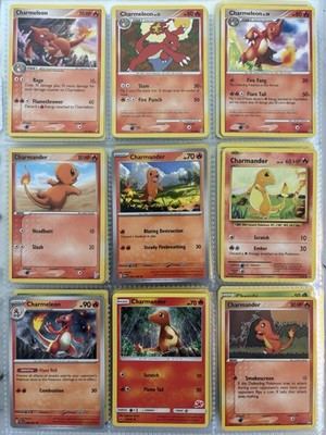 Pokemon Card Species Set Lot - 9x Unique Cards / Charmander Family 4 | eBay