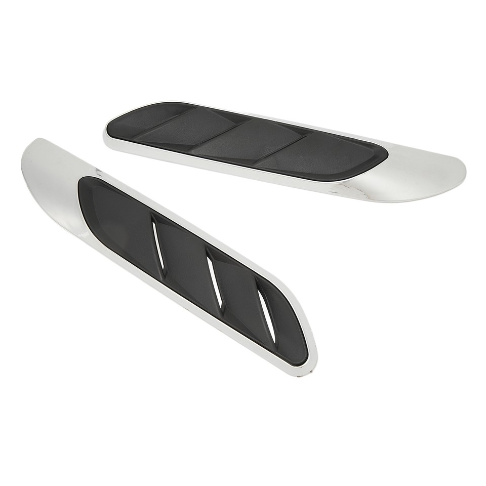 (Silver) Air Outlet Frame Left Right Mudguard Side Air Outlet Vent Trim ...