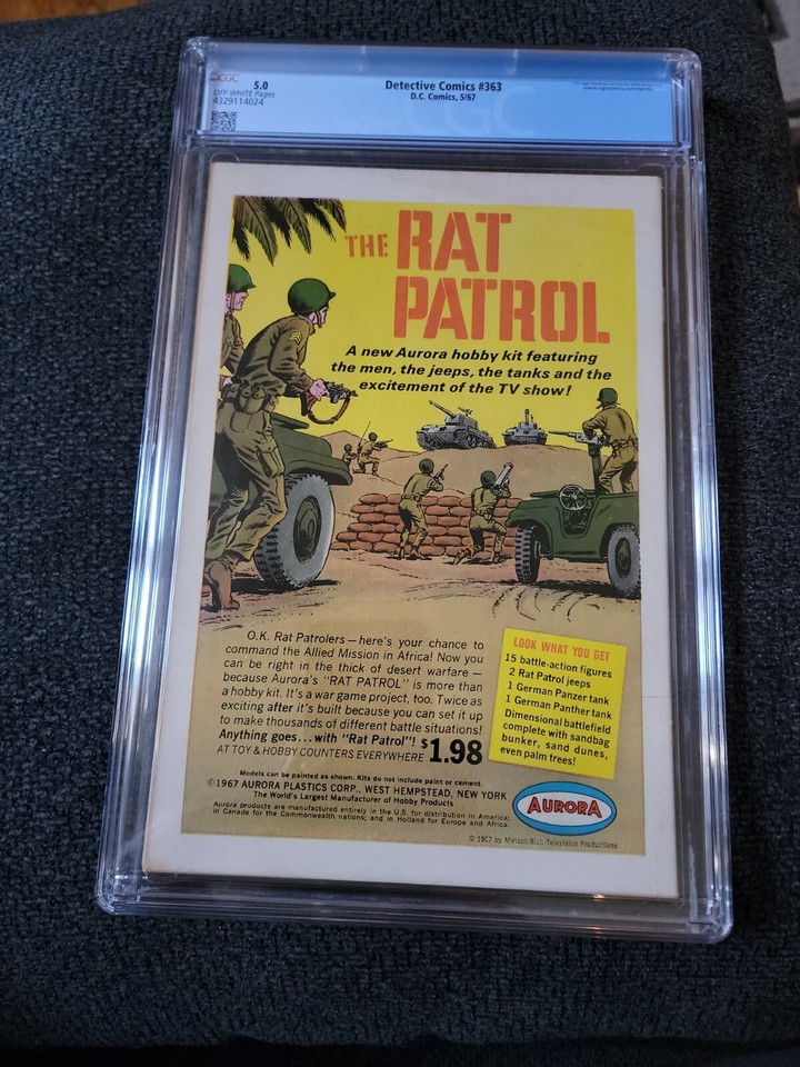 Detective Comics #363 - Batman DC Comics 1967 - CGC 5.0! Off White ...