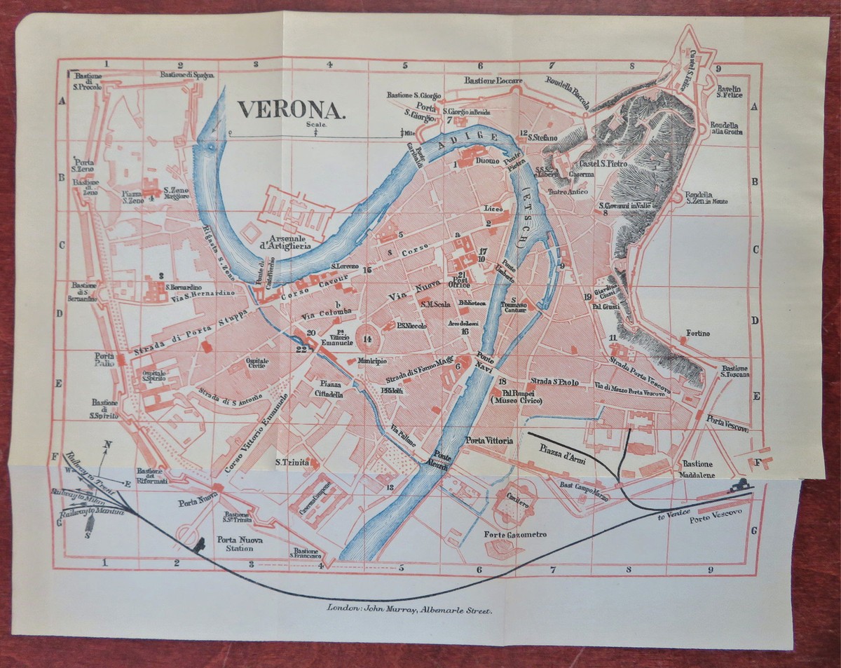 Verona Map Pa Turistica Italia Verona Map Italy