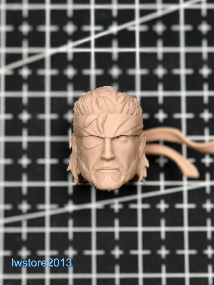 1:18 Solid Snake Head Sculpt Carved Model For 3.75" Male Action Figure ...