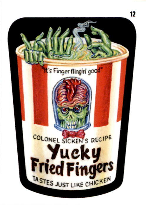 2019 Topps On Demand Wacky Attacky Packages Sticker #12 Yucky Fried ...