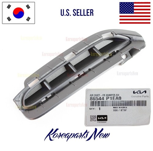 FRONT Bumper Duct Air Curtain Right PASSE 86544P1EA0⭐OEM⭐ Kia Sportage ...