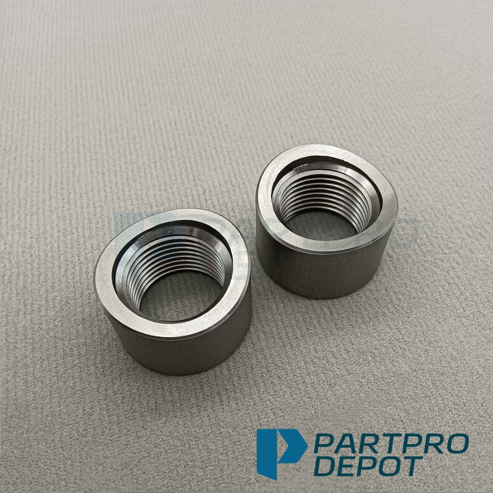 2Pack O2 Oxygen Sensor Curve Notched Nut Bung M18 X 1.5 304 Stainless ...