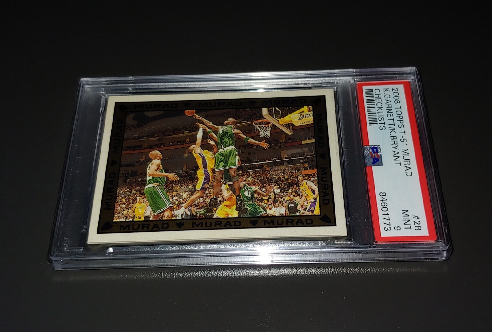 2008-09 Topps T-51 Murad - Checklists #28 Kobe Bryant, Kevin Garnett ...