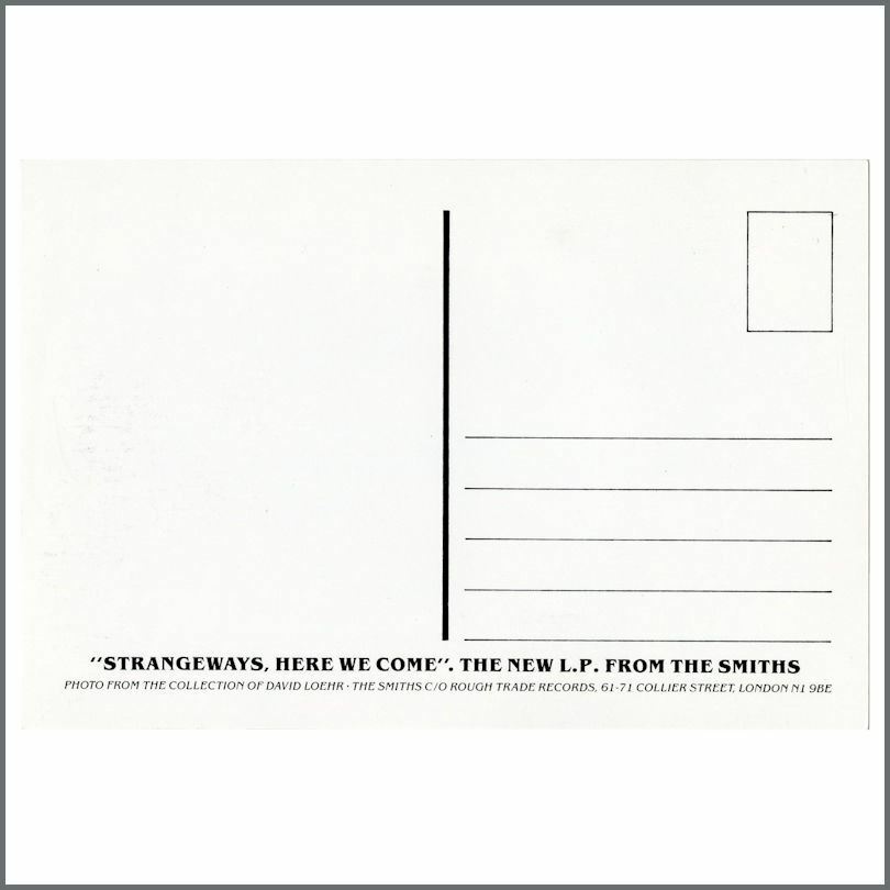 Smiths 1987 Strangeways, Here We Come Promo Postcard Geoff Travis ...