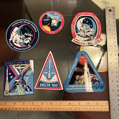 Lot of 6 NASA Space Mission Stickers & More Astrophilately Collateral ...