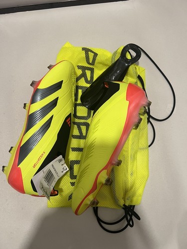Adidas Predator Elite Laceless FG Solar Yellow Soccer Cleats Mens Sz 7. ...