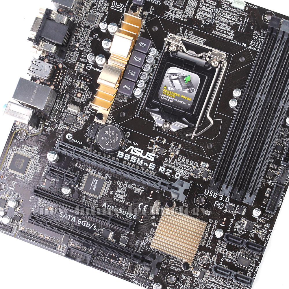 ASUS B85M-E R2.0 LGA 1150 Intel B85 USB3.1 DVI HDMI VGA DDR3 ...