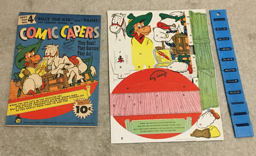 Vntg 1945 "Comic Capers" #4 NM 9.6 Tippy Toy No. 4 Fawcett, Envelope & Assembly | eBay