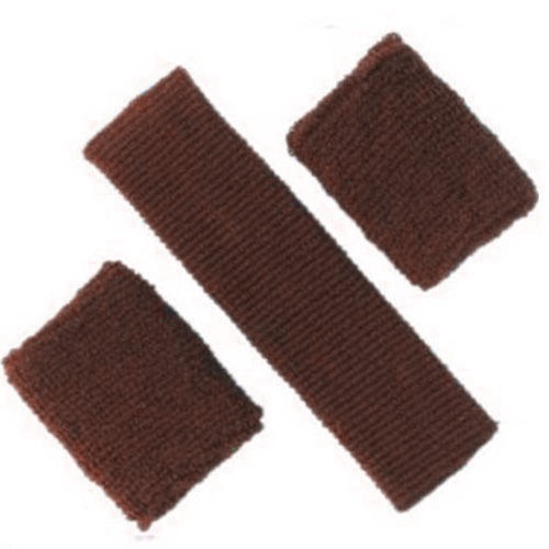 3-Piece Sports Bands 1 Set HeadBand WristBands Sweatbands Workout Gym ...