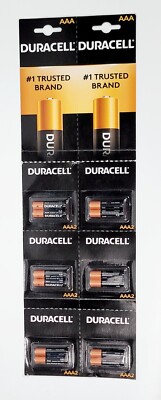 12 PACK Duracell AAA2 Alkaline Batteries Coppertop 1.5V Long Lasting ...