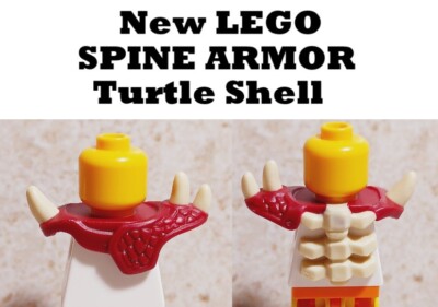 New LEGO Turtle Shell Armor Spikes Spine Skeleton Protection Battle ...