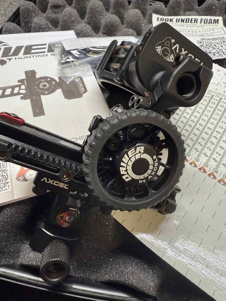 NEW 2025 Axcel Driver 3 Pin Slider Bow Sight Hoyt Pic PICATINNY Mount ...