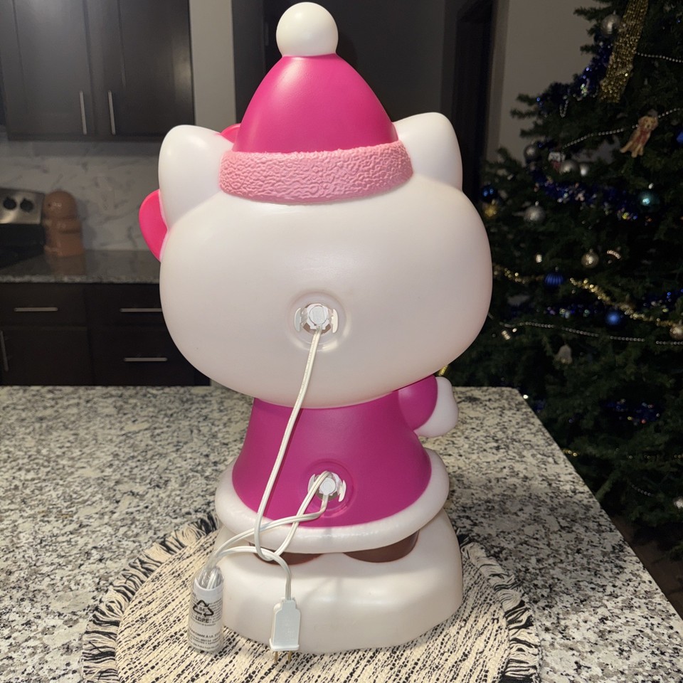 NEW Hello Kitty Christmas Blow Mold Plug In 22” Holiday Trending Pink ...