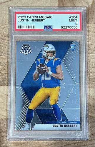 2020 Panini Mosaic Justin Herbert #204 PSA 9 | eBay