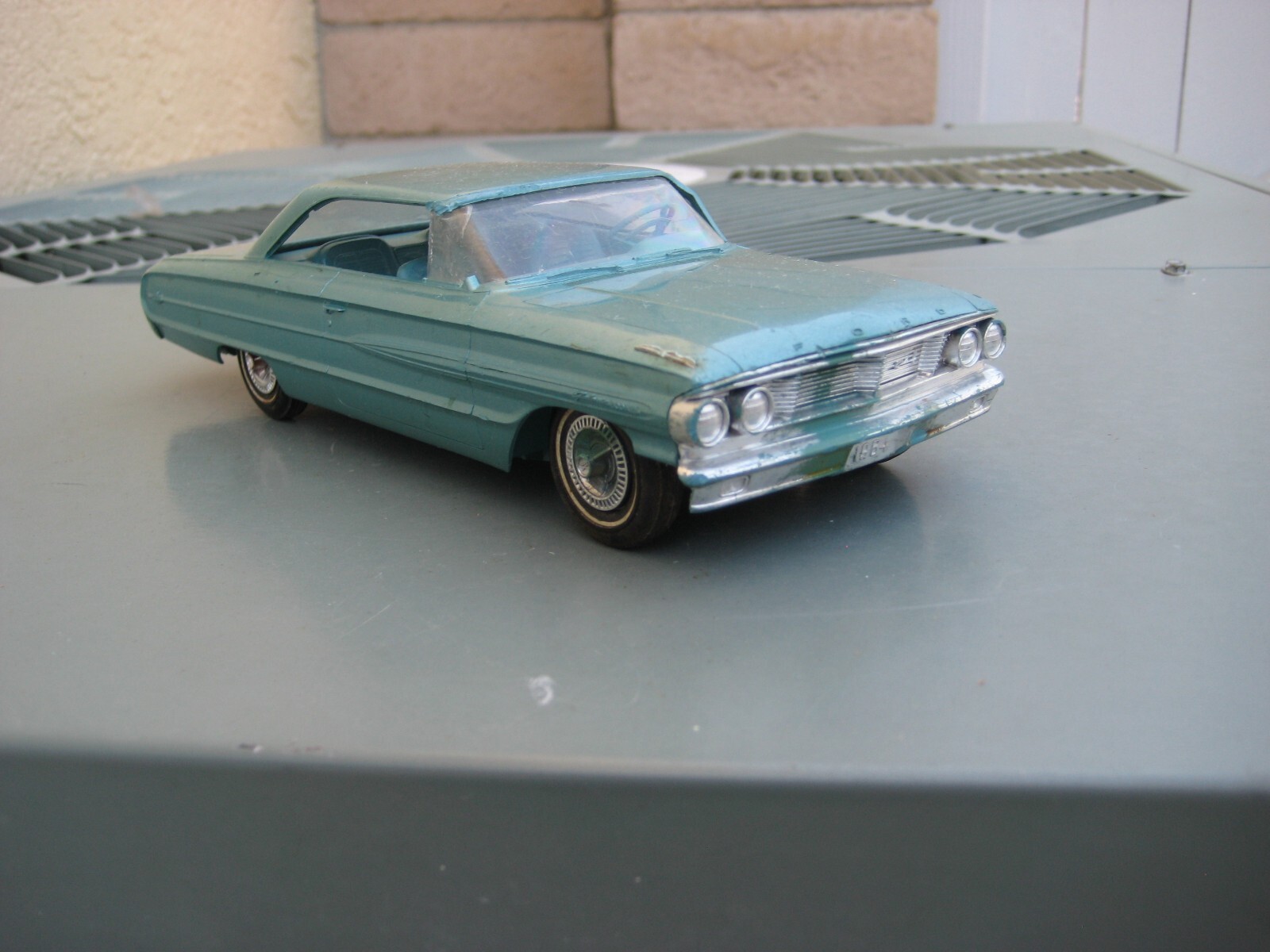 1964 Ford Galaxie XL 2dht dealer promo plastic car aged.. parts auto | eBay