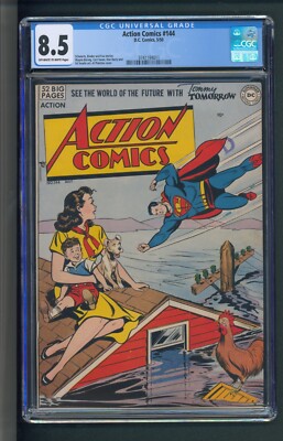 Action Comics #144 CGC 8.5 OWTW Pages 1950 | eBay