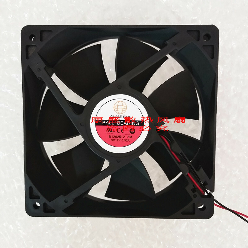 1PC GLOBE FAN B1202512-3M 12CM 12025 12V 0.52A 2-wire cooling fan | eBay