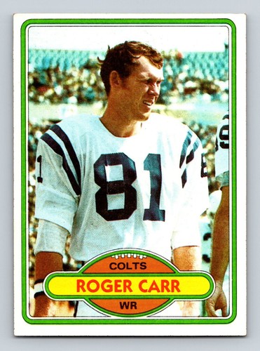1980 Topps Roger Carr #168 Baltimore Colts | eBay