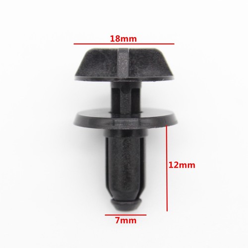 10x Black Nylon Lower Radiator Shield Push-Type Retainer For Ford ...
