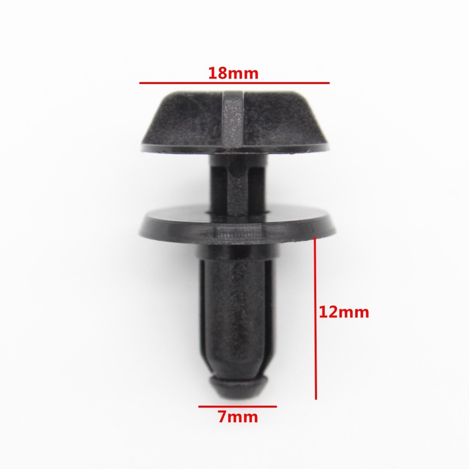 10x Black Nylon Lower Radiator Shield Push-Type Retainer For Ford ...