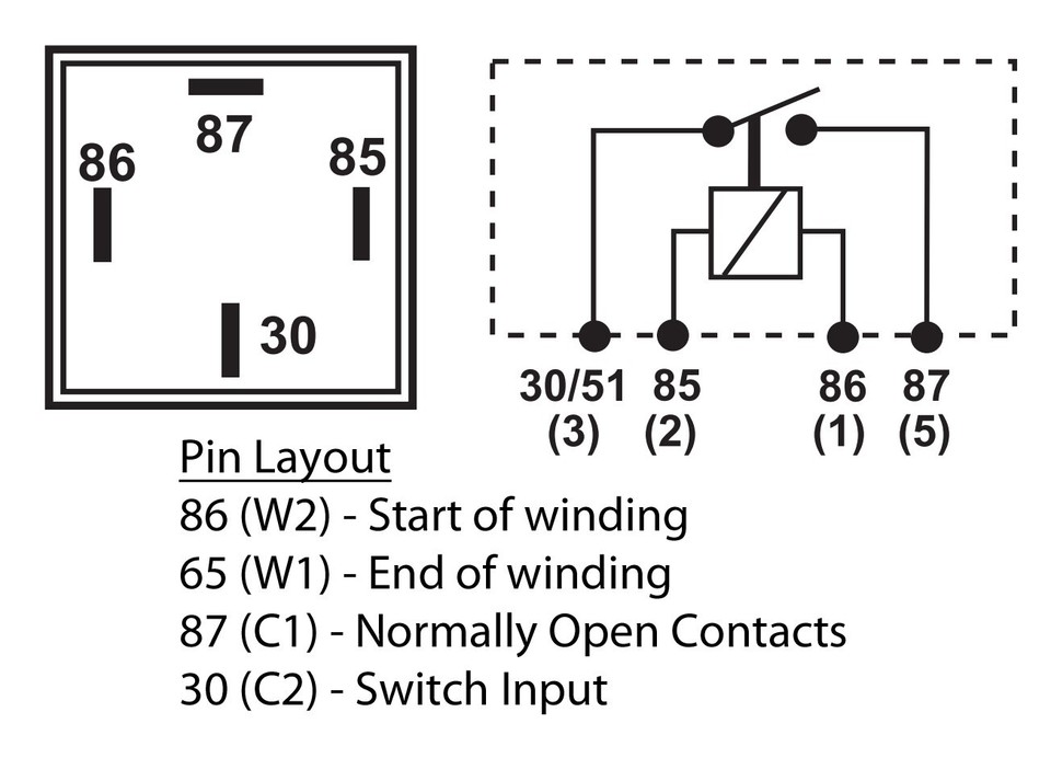 Lucas SRB520, 12V 30A Normally Open 26RA Relay, for Triumph Spitfire ...