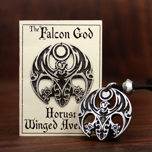 Horus the Avenger Egyptian Pendant Hawk Necklace Kemetic Falcon ...