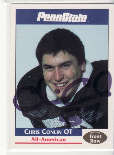 CHRIS CONLIN PENN STATE UNIVERSITY AUTOGRAPHED CARD | eBay