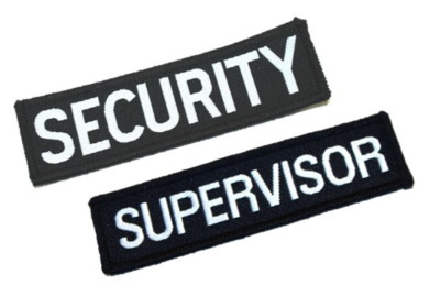 Woven Identification Badges Security / Supervisor | eBay