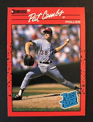 1990 Donruss Baseball Card Rookie #44 Pat Combs-Philadelphia Phillies ...