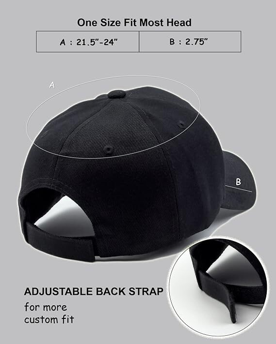 Plain Blank Solid Adjustable Baseball Cap Hats (ship in BOX!) | eBay