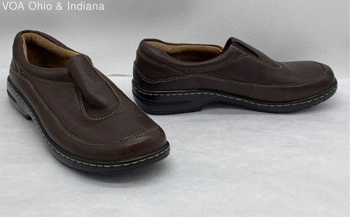 Soft Spots Brown Leather Oil & Slip Resistant Women's Slip-On Clogs ...