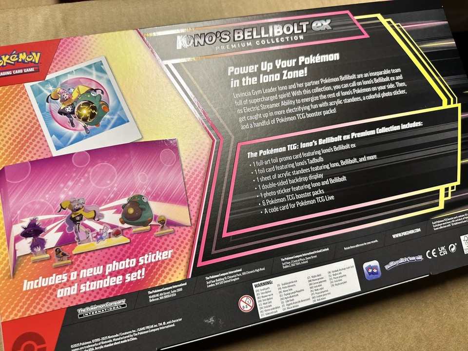 Pokemon TCG Iono's Bellibolt ex Premium Collection Box Sealed Brand New ...
