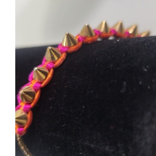 Serefina Anthropologie Studded Bracelet Red/Pink Adjustable Bracelet ...