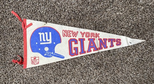 Vintage 1960's New York Giants Single Bar Football Helmet 29 Inch Felt ...