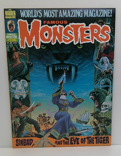 FAMOUS MONSTERS MAGAZINE #136 AUG 1977 SINBAD EYE OF THE TIGER COVER | eBay