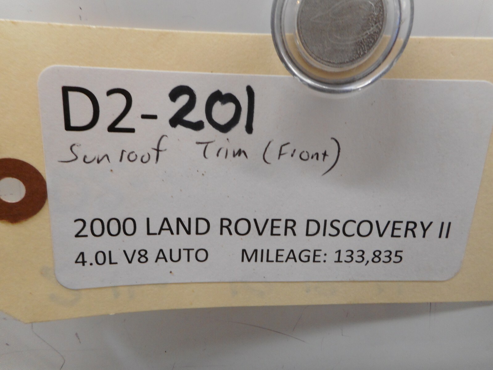 2000 LAND ROVER DISCOVERY II SUNROOF TRIM - FRONT | eBay