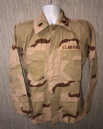 US AIR FORCE Mens Beige Military Jacket Size S | eBay