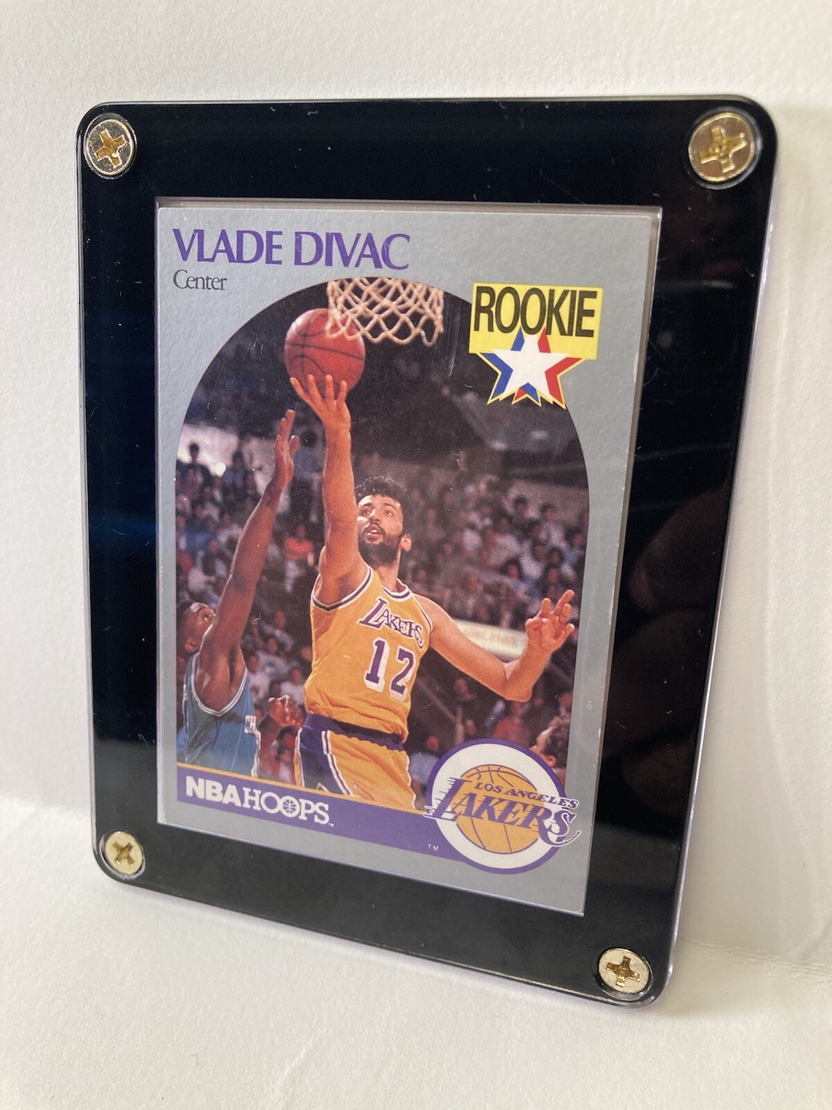 Vlade Divac Rookie Card #154 NBA Hoops LA Lakers With Ultra Pro Case ...