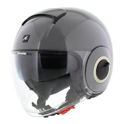Shark Nano helmet blank gloss gun silver S05 | eBay UK