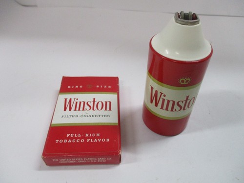 Vintage Winston Cricket Lighter and Playing Cards | eBay