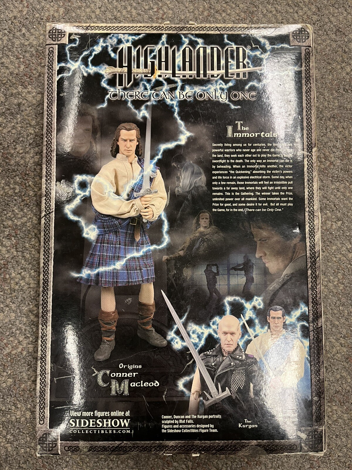 + Sideshow Collectibles 2005 Highlander Origins Conner MacLeod Figure ...