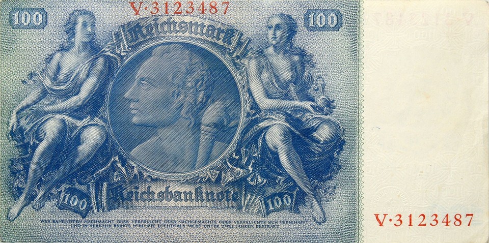 Germany - Third Reich - BANKNOTE 100 Reichsmark 1935 (1941-1942 ...