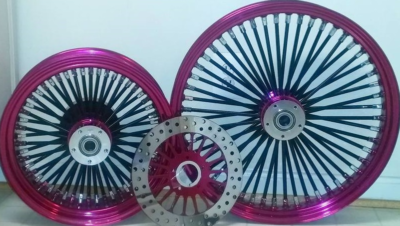 Fat Spoke Custom Color Rim Package For Harley And Indian | eBay