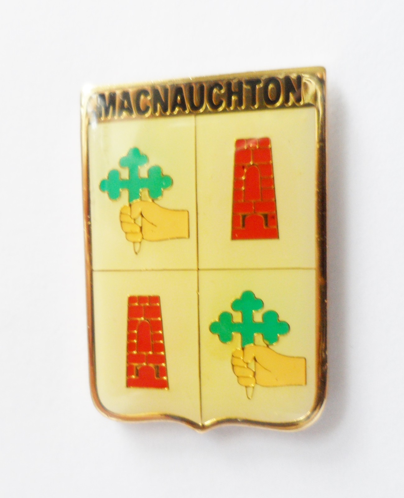 MacNaughton Clan Scotland Scottish Family Name Crest Pin Badge - | eBay UK