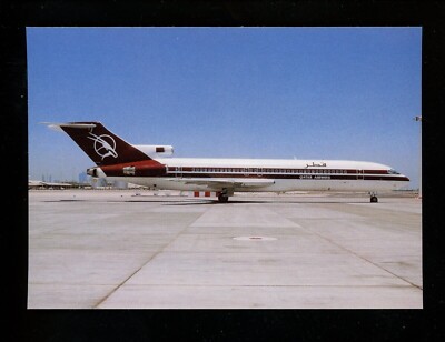 Aviation Airplane Airline postcard OSTAR AIRWAYS B-727-2M7 A7-ABC Dubai ...