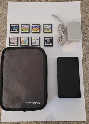 Nintendo DSi Black Console W/Charger & Game Tested Lot & Working (No ...