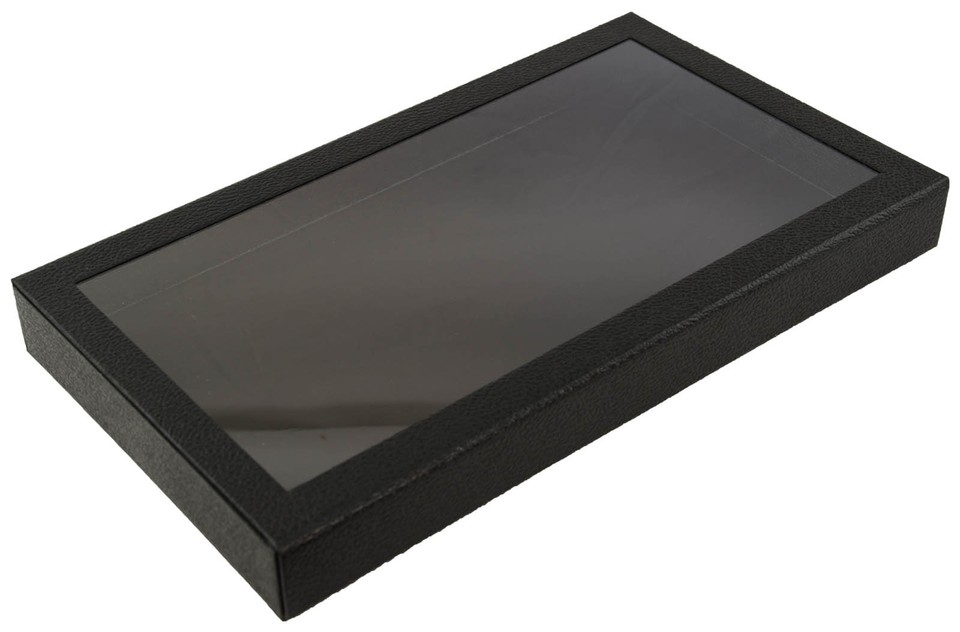 Large Black Display Case with Detachable Lid with 144 Ring Pad - BD83 ...