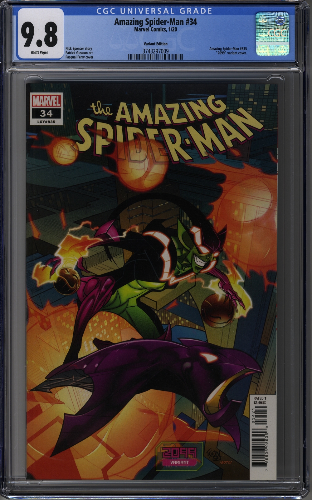 Amazing Spider-man (2018 5th Series) #34 CGC 9.8 Perry Variant | eBay